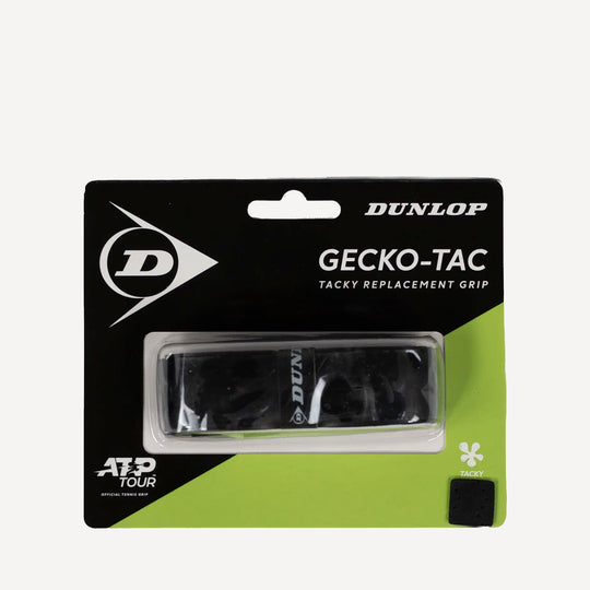 Dunlop Gecko-Tac Tennis Replacement Grip - Black | Tennis Only