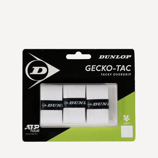 Dunlop Gecko-Tac Tennis Overgrip - White | Tennis Only