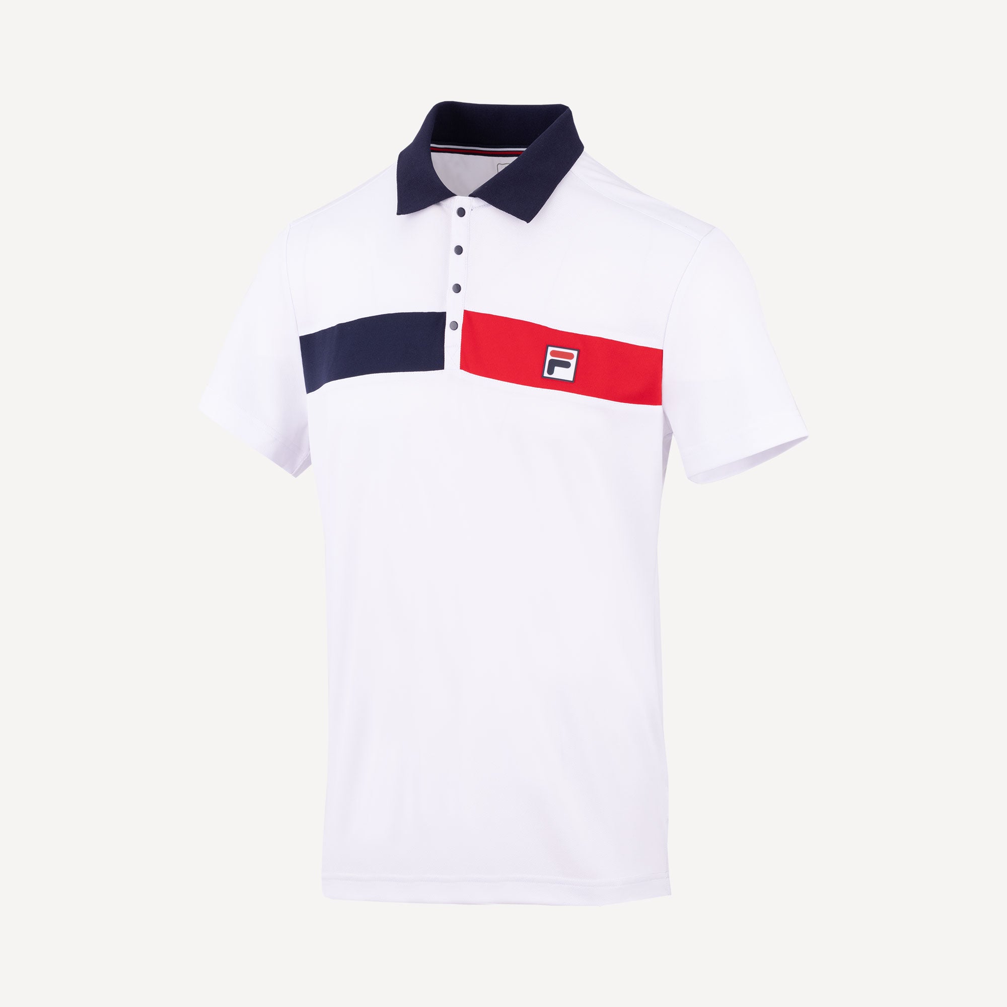 Fila Jayden Men's Tennis Polo - White | Tennis Only