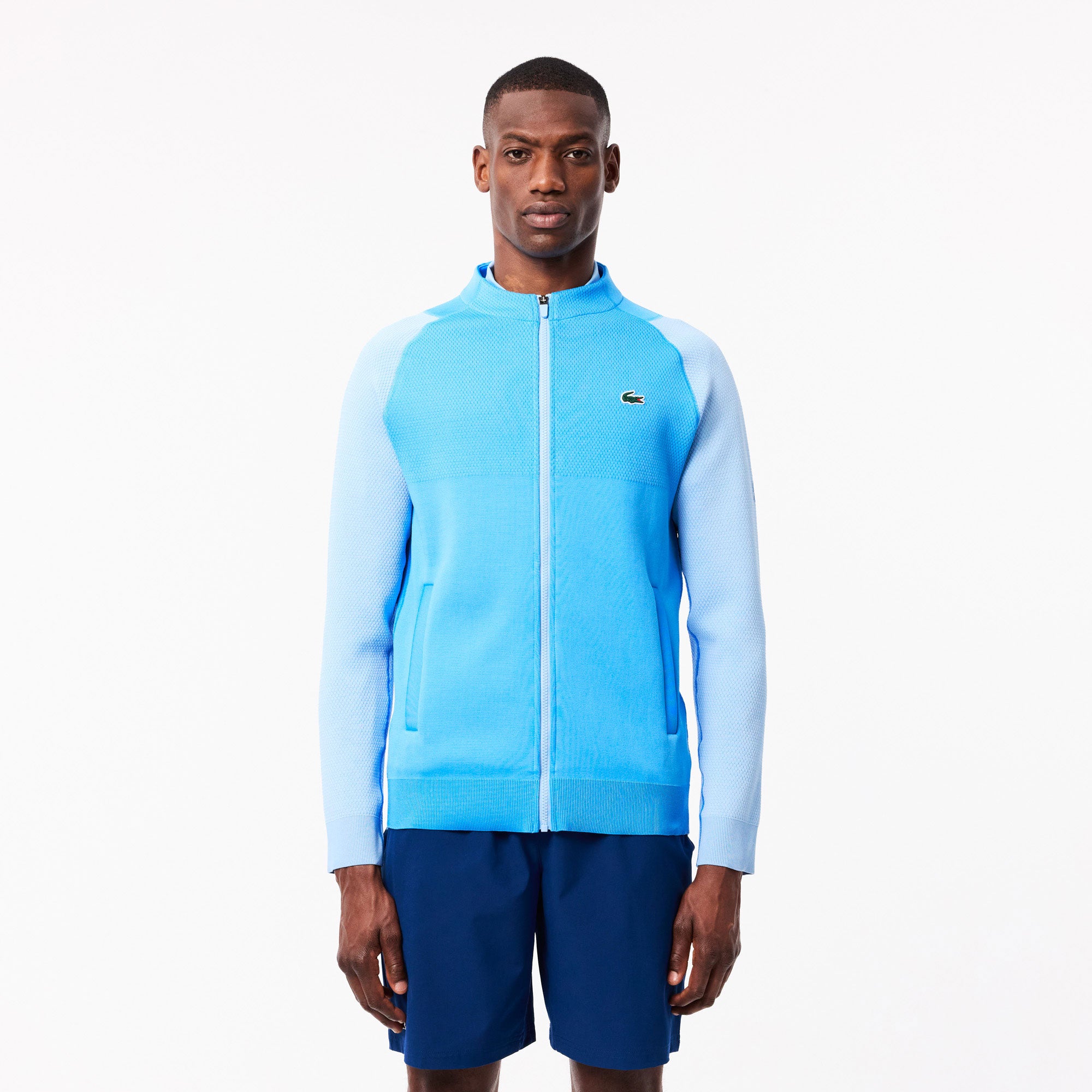 Lacoste x Novak Djokovic Men's Tennis Jacket - Blue | Tennis Only