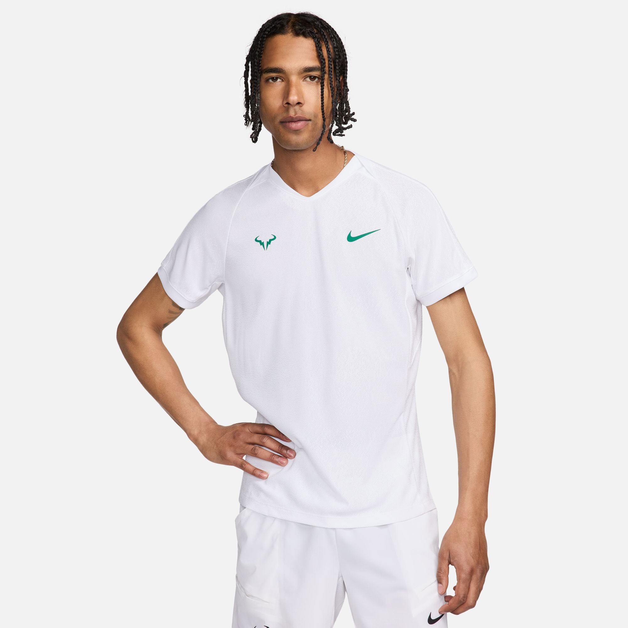 Nike Rafa Men's Dri-FIT ADV Tennis Shirt - White | Tennis Only