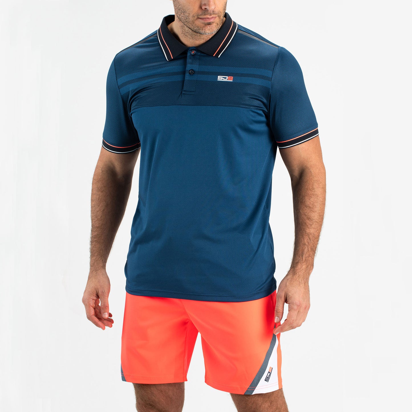 Sjeng Sports Boaz Men's Tennis Polo Dark Blue - Tennis Only